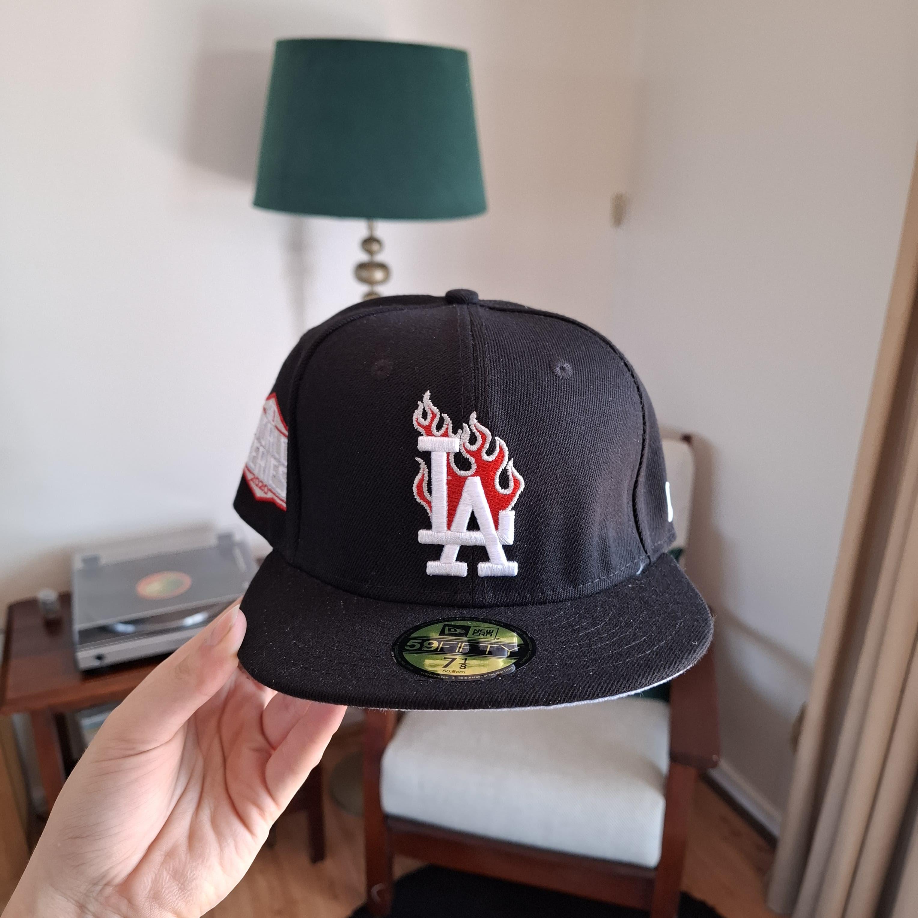 New Era LA Dodgers Flames "2020 World Series Patch" 9FIFTY Fitted Cap – 8Ball Threads